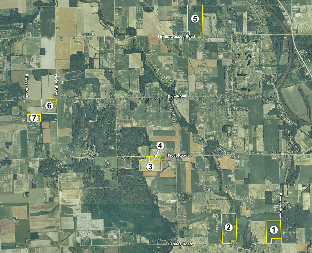 323+/- Acres Offered in 7 Tracts with 282+/- FSA Tillable Acres ...