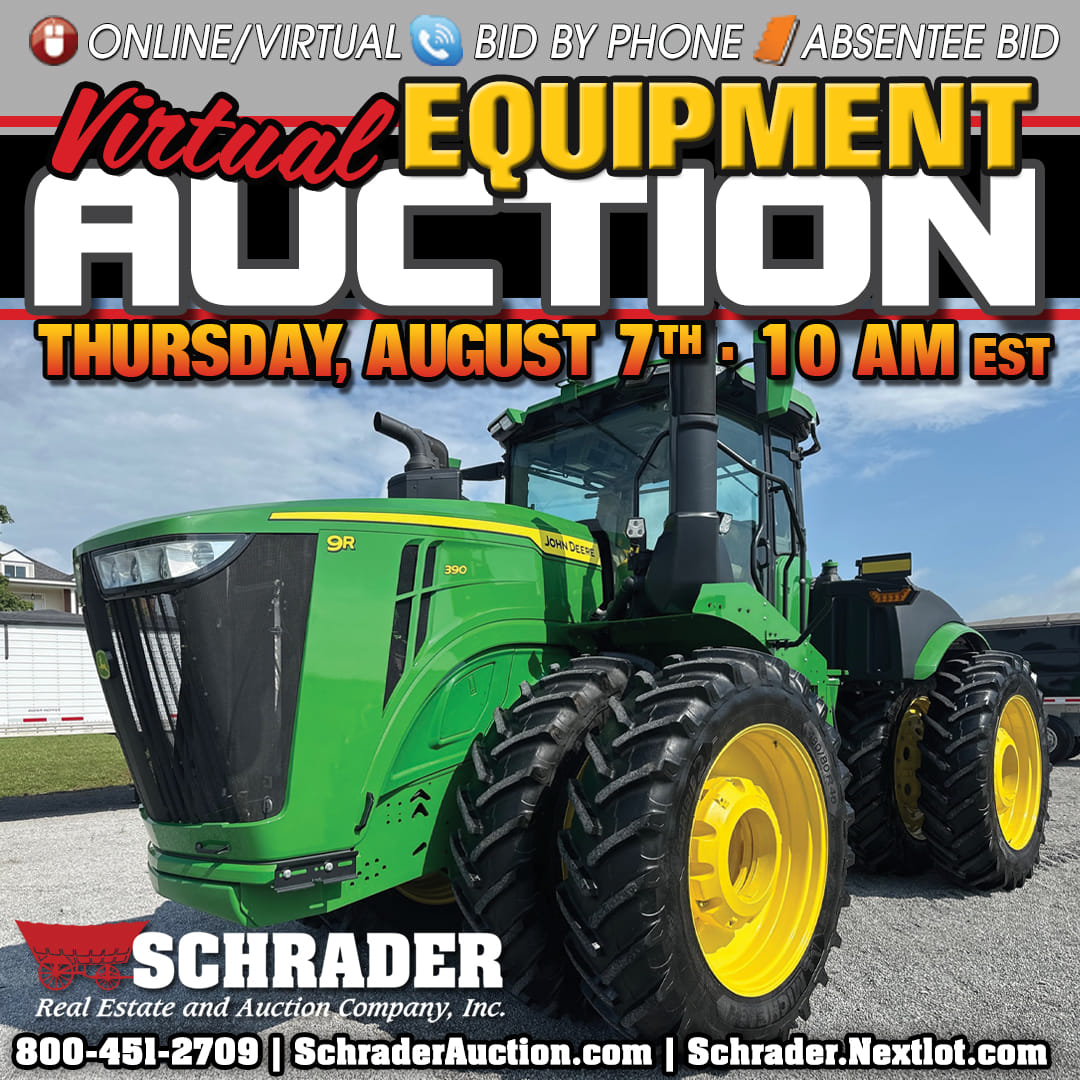 FARM EQUIPMENT AUCTION - FARM EQUIPMENT VIRTUAL AUCTION - Schrader Real ...