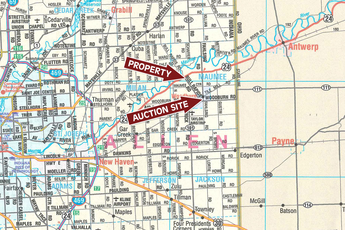 FARMLAND AUCTION - REAL ESTATE AUCTION - 77+/-ACRES OFFERED IN 7 TRACTS ...